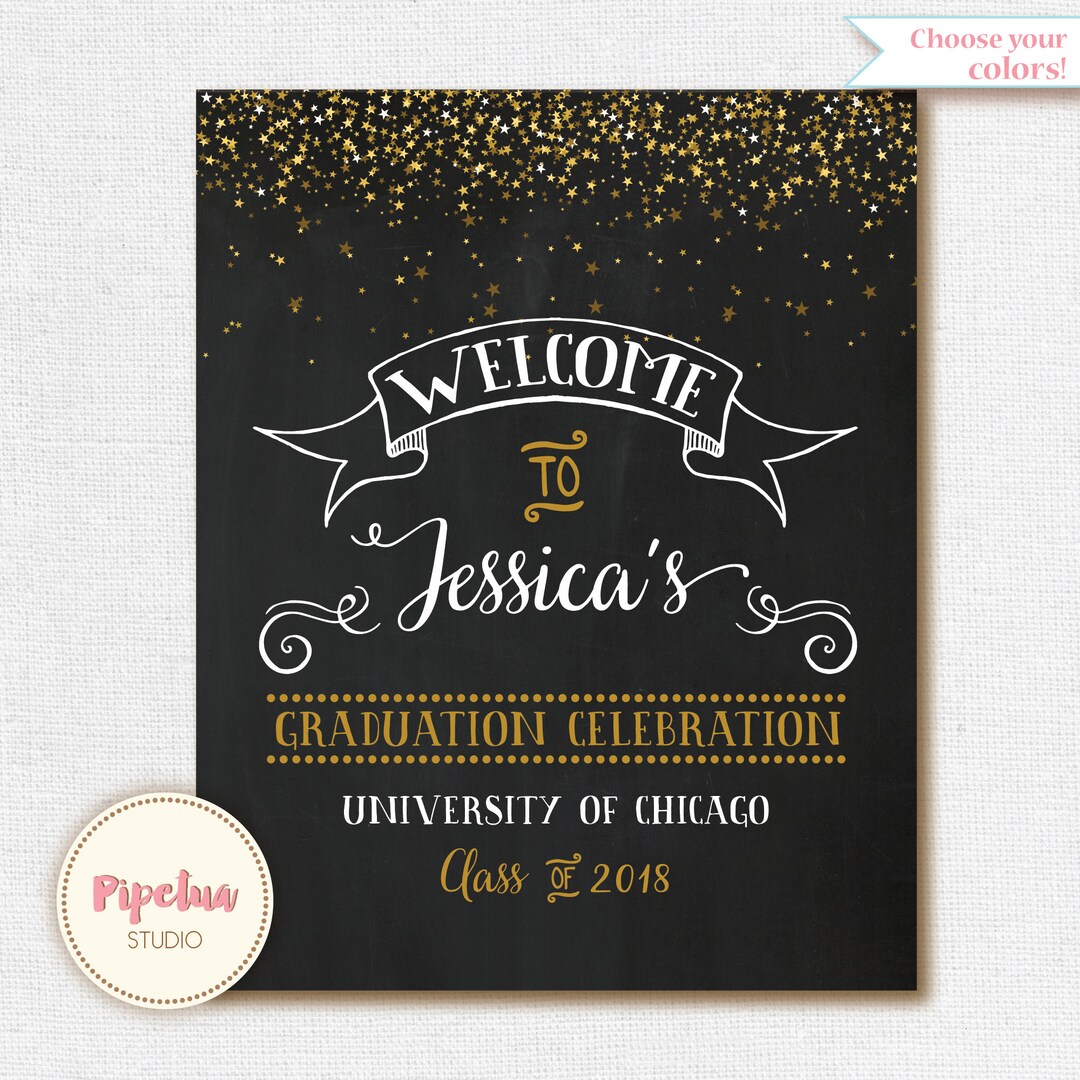 Class of 2018. Graduate Poster. Gradutation Banner Class of 2018 ...