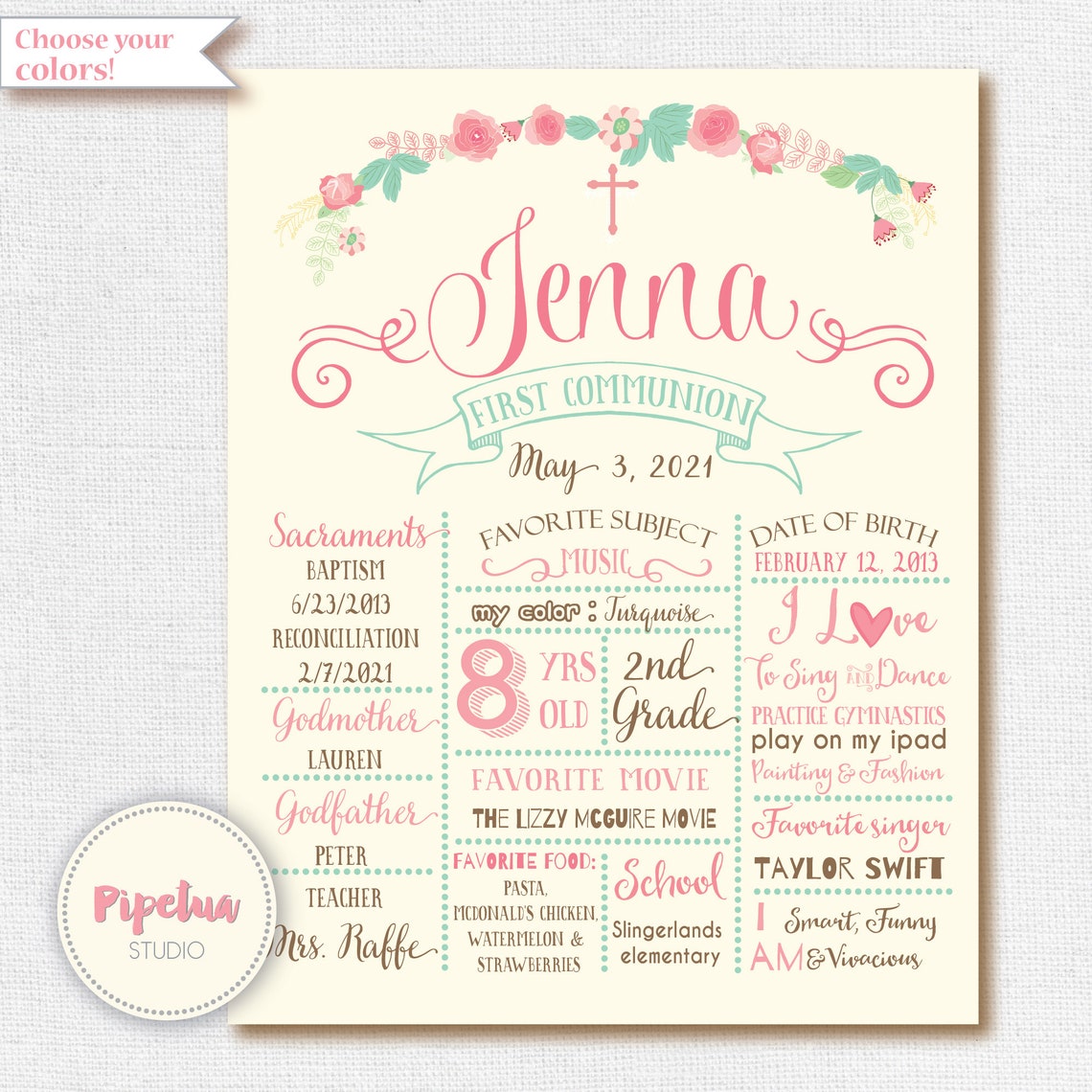 Communion Poster. Baptism Poster. Holy Communion Poster. First - Etsy