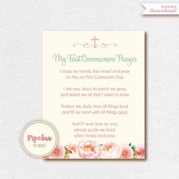 Printable First Communion Prayers - prntbl.concejomunicipaldechinu.gov.co