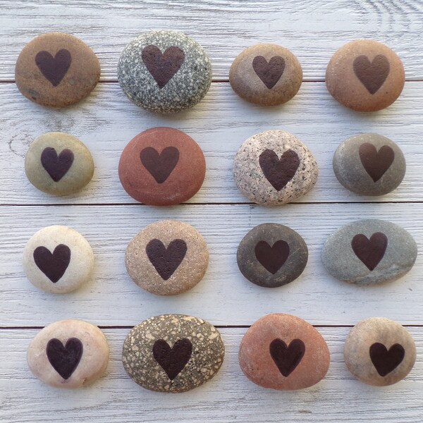 Heart Shaped Rocks - Etsy
