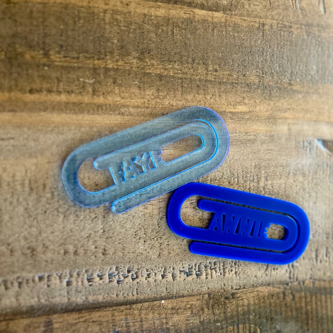 Custom Name Bookmark | Personalized Name Paperclip | Planner Paperclip ...
