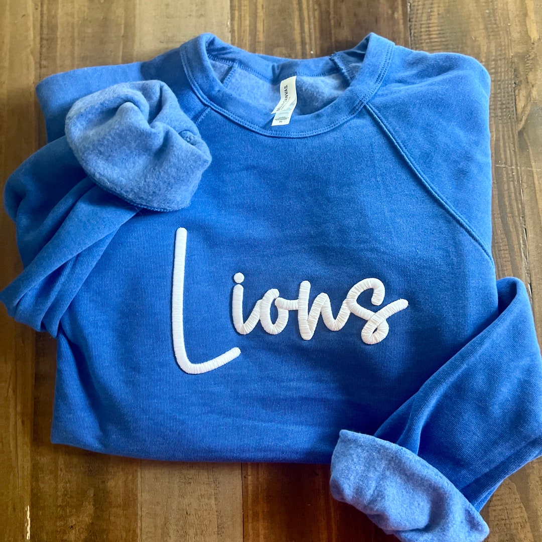 Custom Puff Embroidered Sweatshirt | Personalized Team Sweatshirt ...