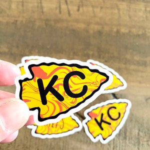 KC Chiefs Vinyl Decals | Tie Dye Kansas City Chiefs Vinyl Decal | KC ...