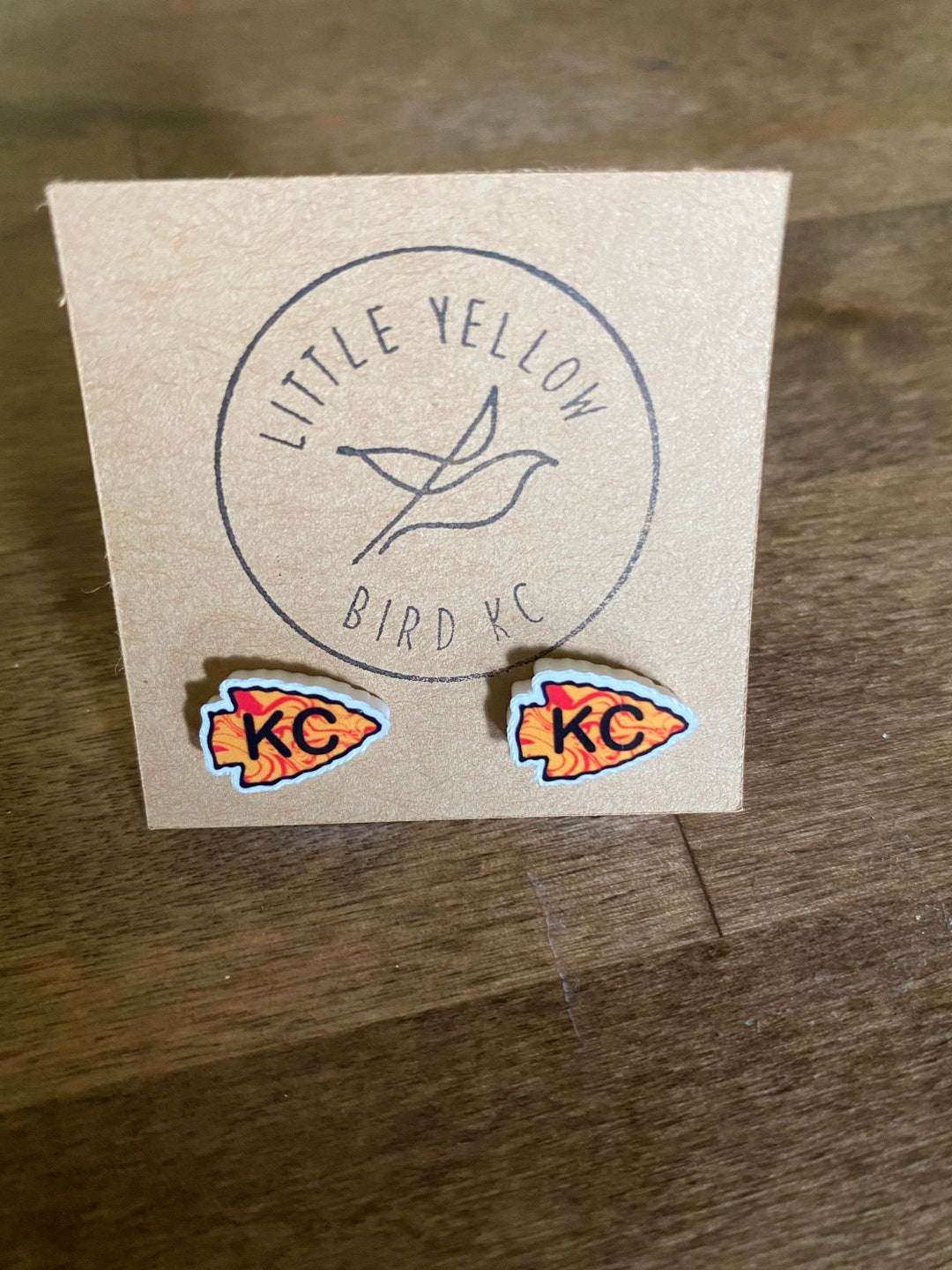 KC Chiefs Earrings | Arrowhead Stud Earrings | Kansas City Chiefs ...