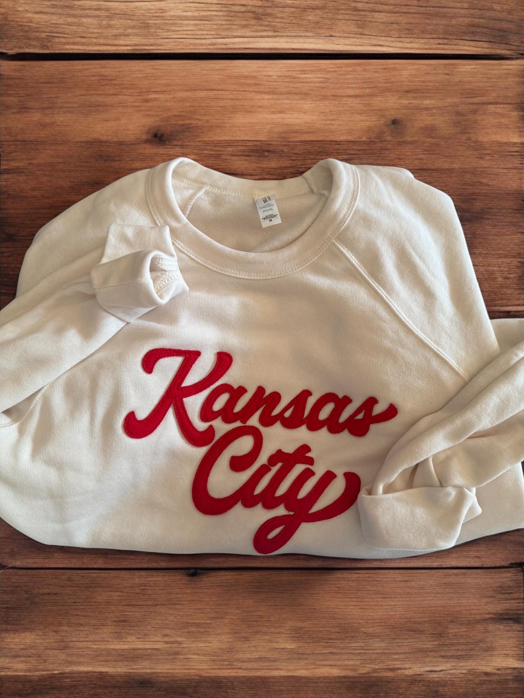 Kansas City Sweatshirt | KC Embroidered Sweatshirt | Vintage Inspired ...
