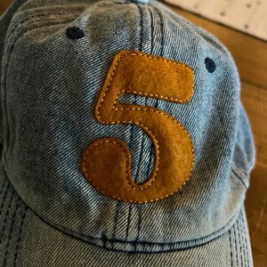 Custom Felt Numbered Sports Dad Cap | Vintage Inspired Personalized ...