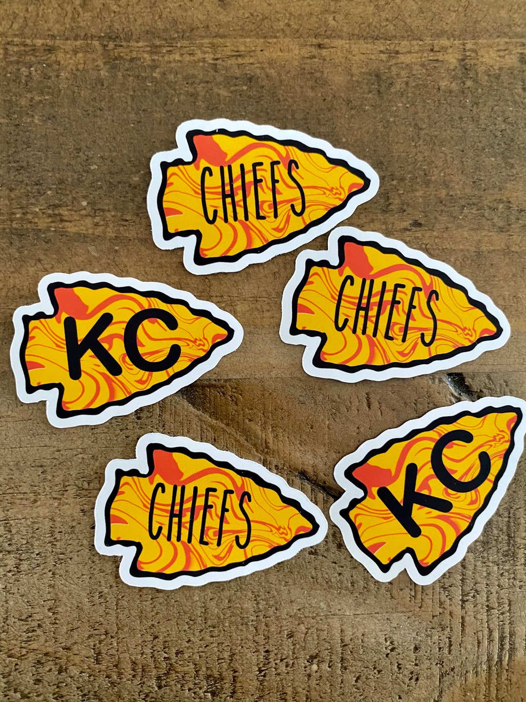 KC Chiefs Vinyl Decals | Tie Dye Kansas City Chiefs Vinyl Decal | KC ...