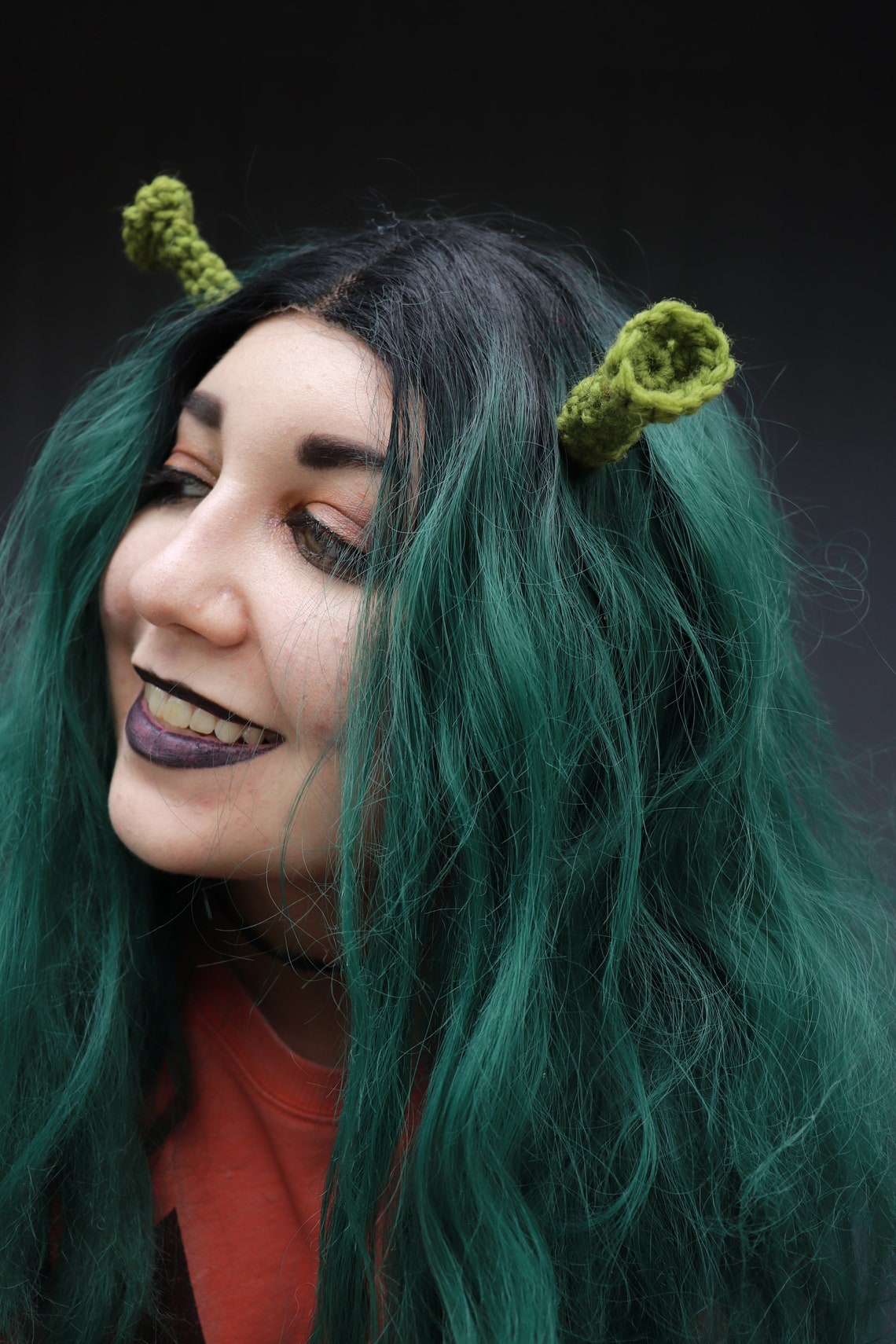 Crochet Ogre Hair Clips Shrek Clips Shrek Rave Shrek Gifts - Etsy