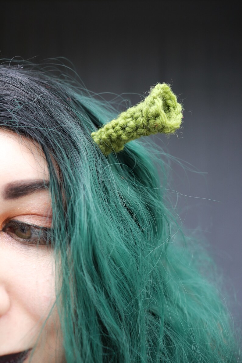Crochet Ogre Hair Clips Shrek Clips Shrek Rave Shrek Gifts - Etsy