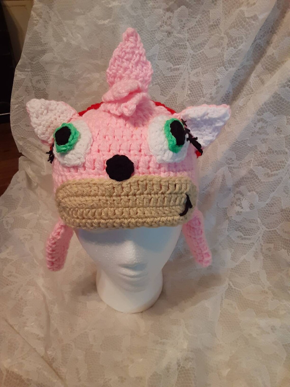 Amy Rose Inspired Crochet Hat - Etsy