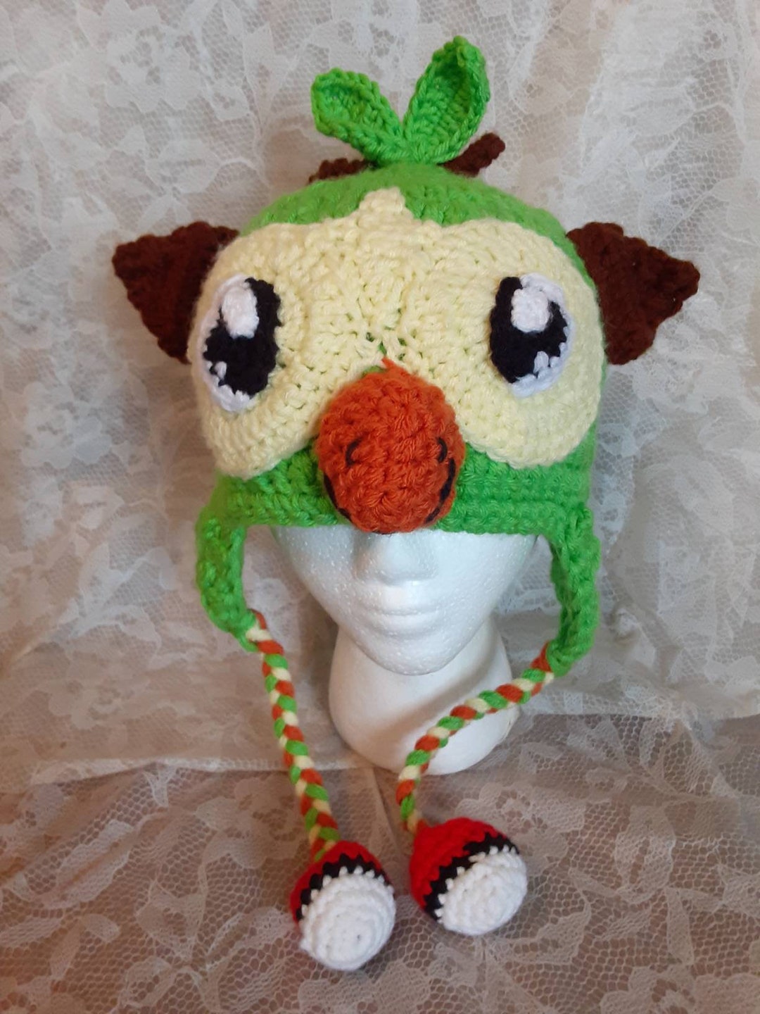 Grookey Pokemon Inspired Crochet Hat - Etsy Grookey Pokemon Inspired Crochet Hat - Etsy