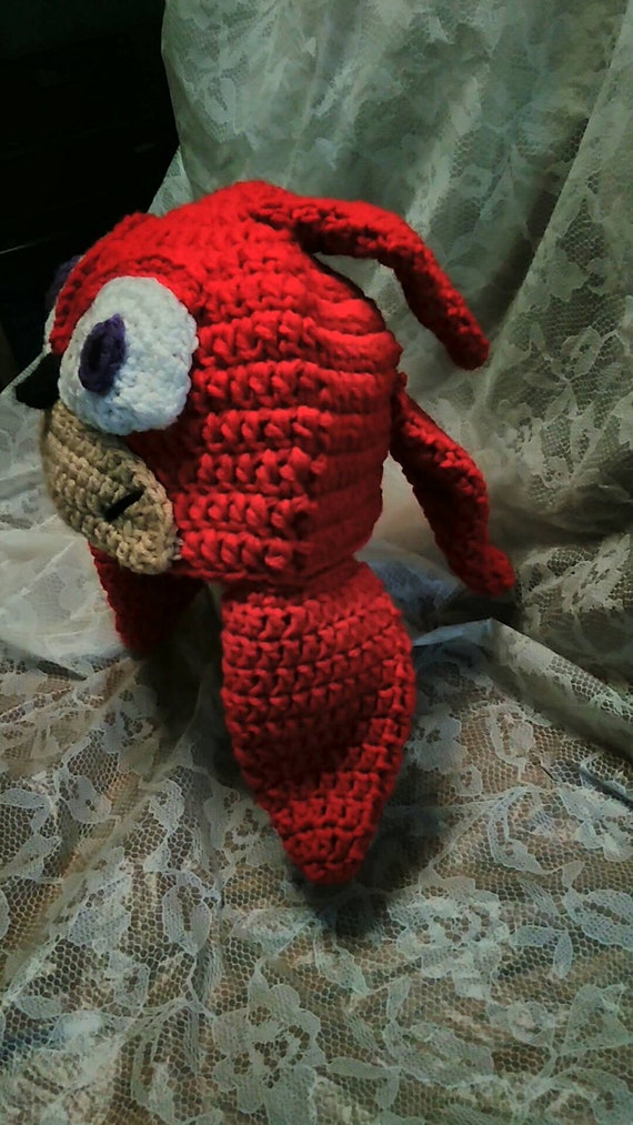 Knuckles inspired crochet hat | Etsy