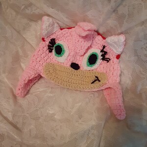 Amy Rose Inspired Crochet Hat - Etsy