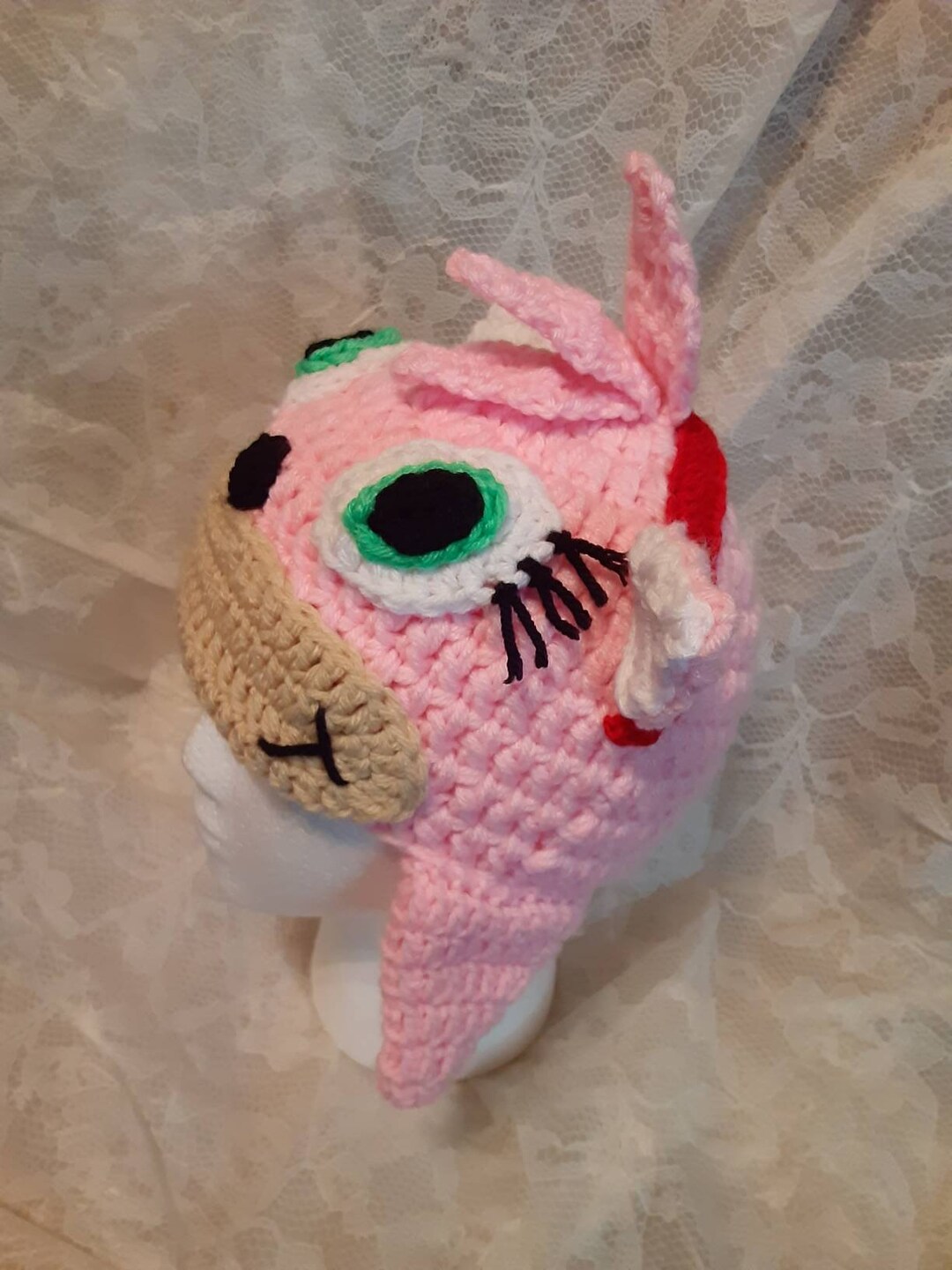 Amy Rose Inspired Crochet Hat - Etsy