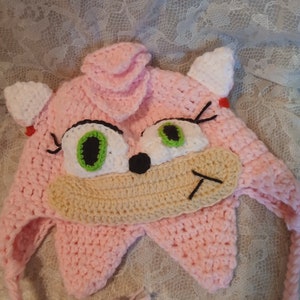Amy Rose Inspired Crochet Hat - Etsy