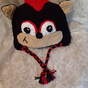 Shadow Sonic Inspired Crochet Hat - Etsy