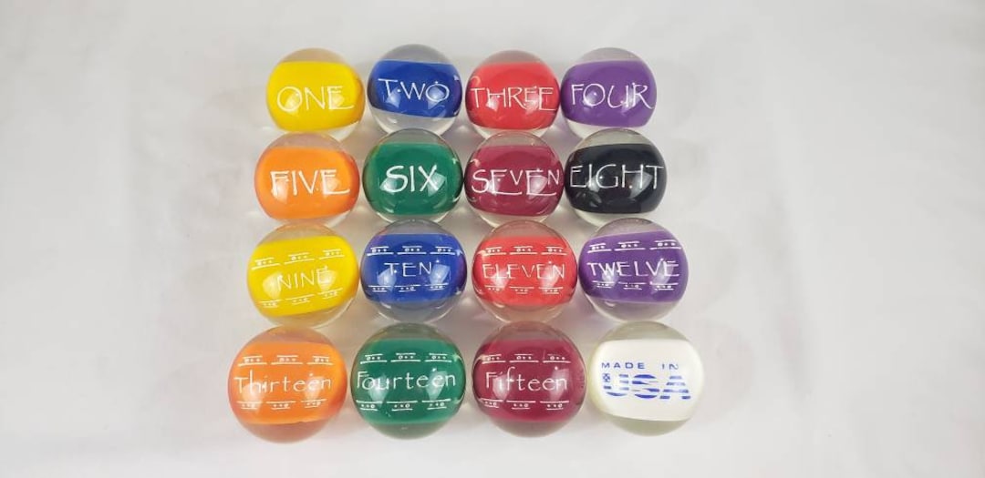 Clear Resin Billiard Balls - Etsy