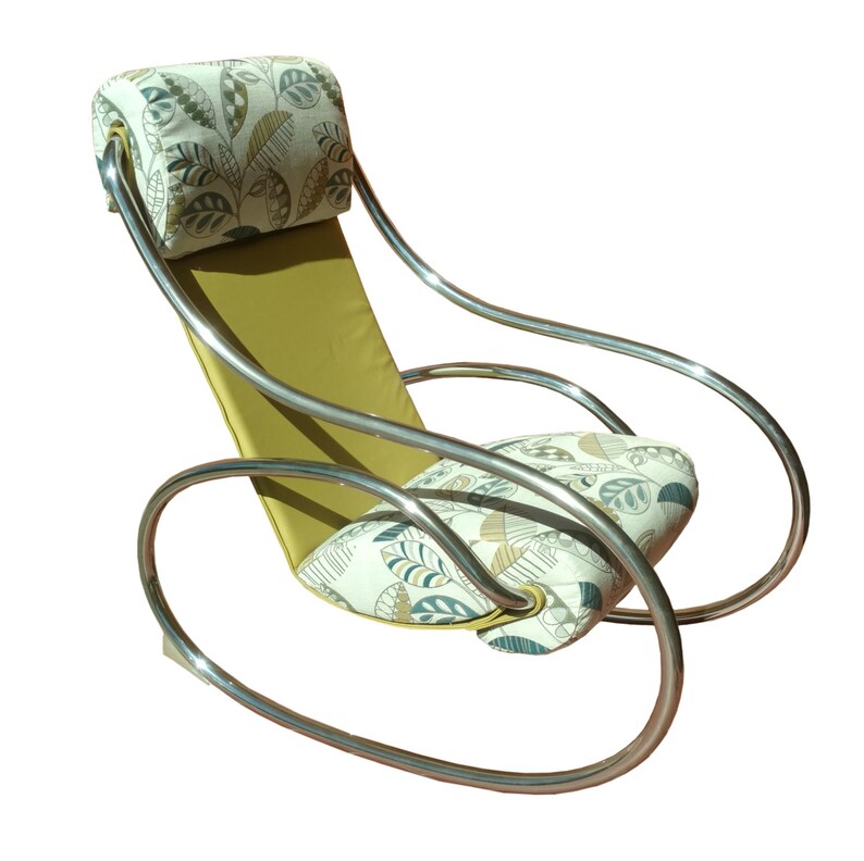 1970's Selig Chrome Sling Rocker - Etsy
