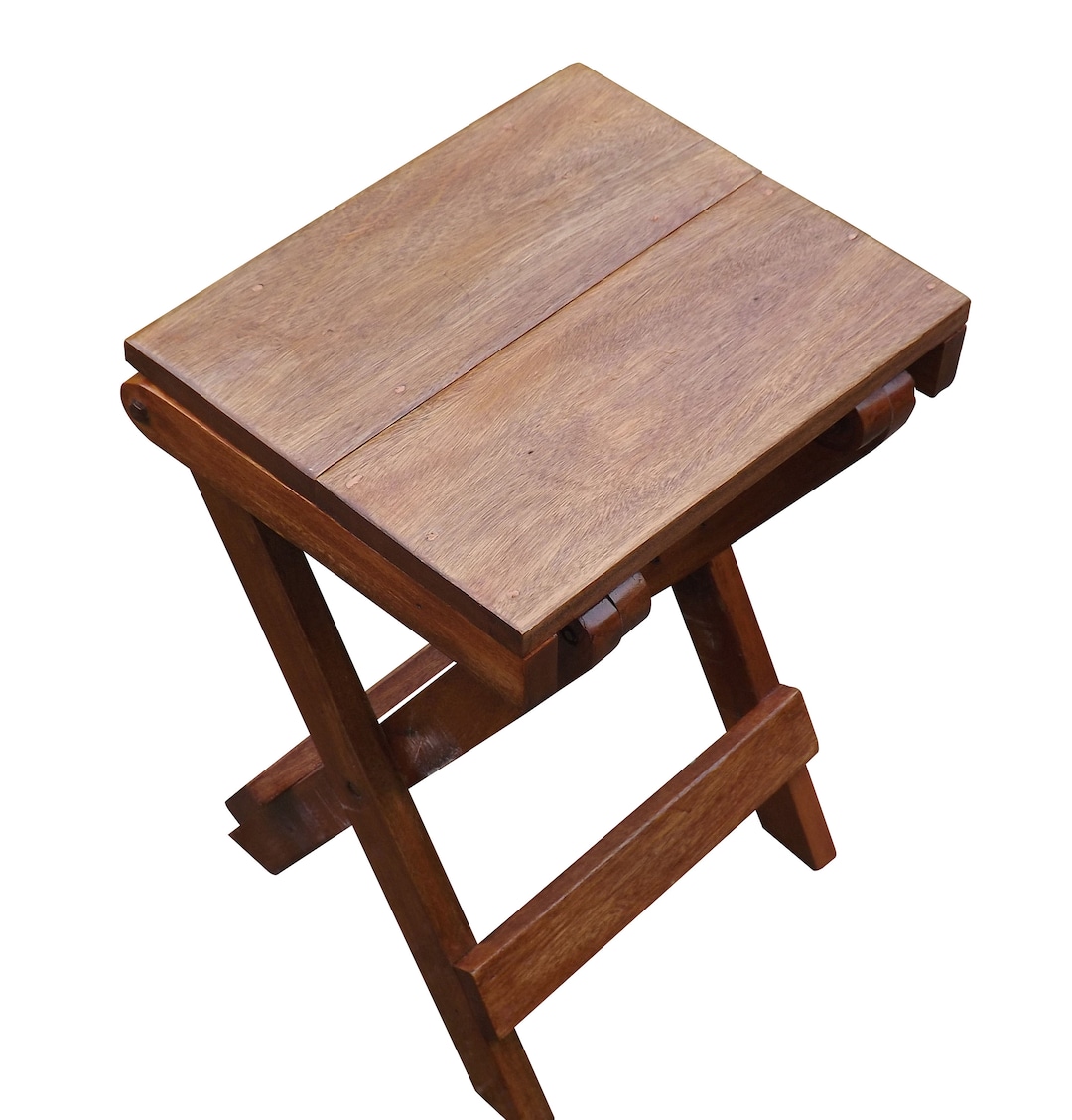 Handmade Philippine-mahogany Folding Stool, Footstool or Side-table - Etsy
