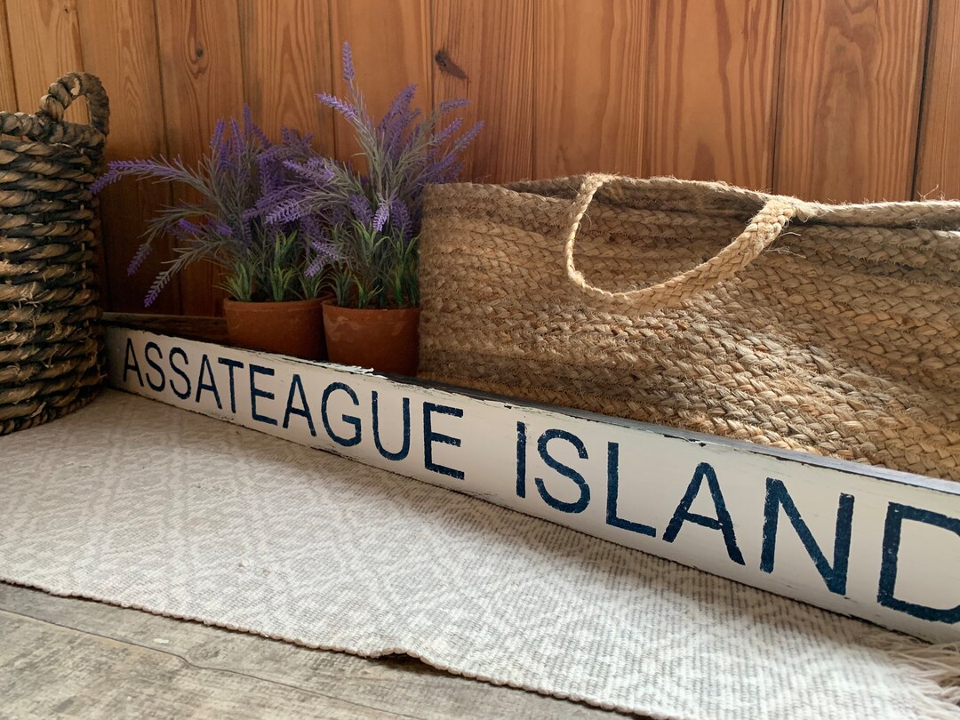 Assateague Island, Virginia Sign on Barn Wood Handmade Distressed ...