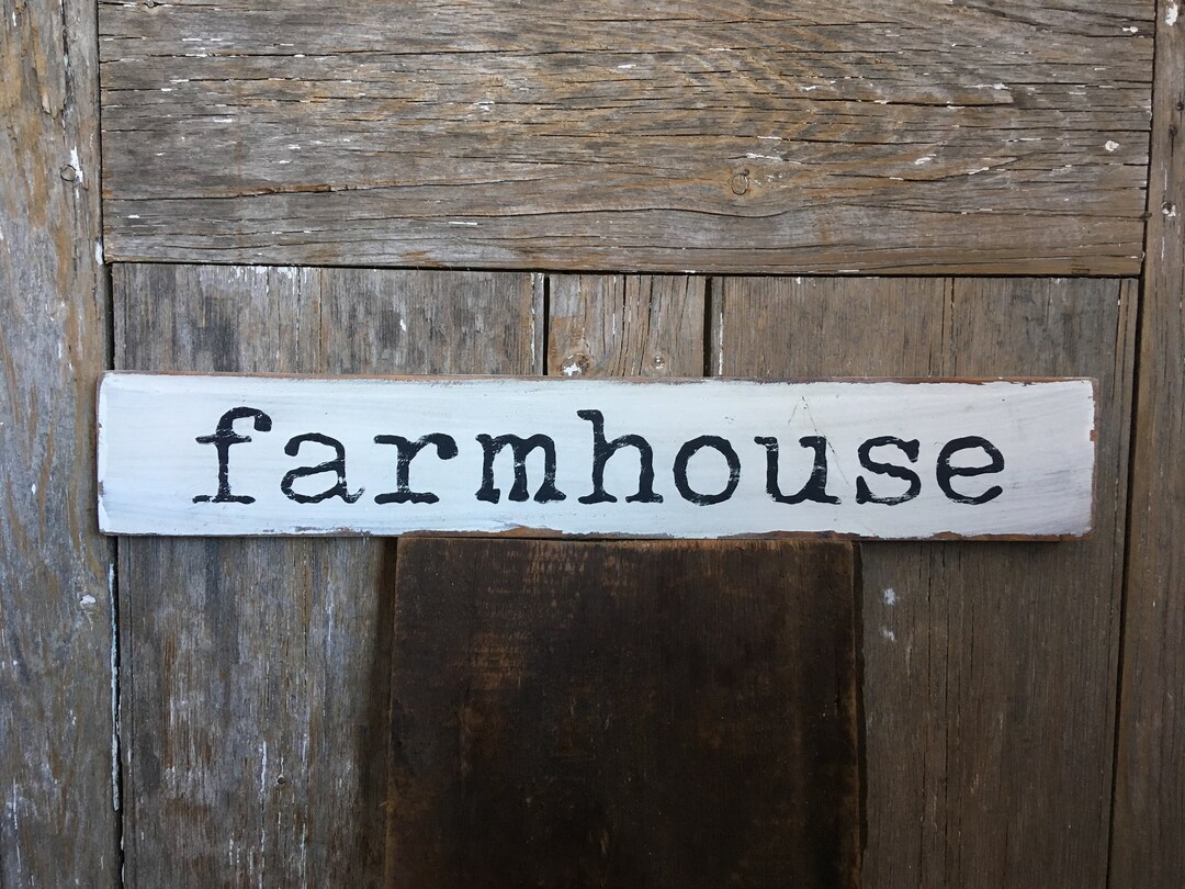 Farmhouse Farm Sign on Reclaimed Wood Unique One of a Kind Farm House ...
