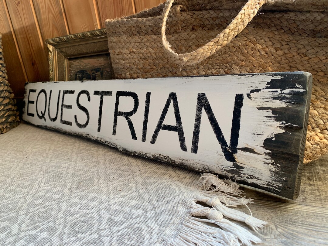 Equestrian Sign, Equestrian Decor, Barn Wood, Horse Sign, Horse Decor ...