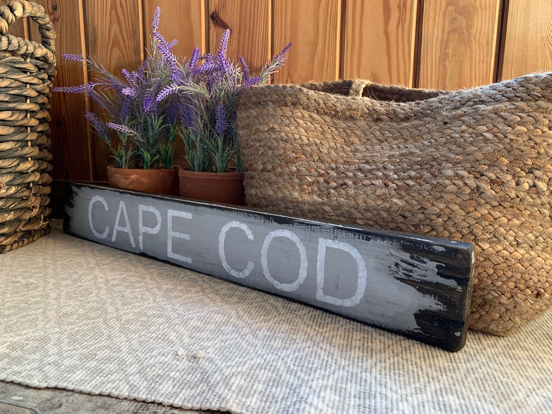 Cape Cod, MA Sign on Barn Wood - Unique - Handmade - Rustic - Beach ...