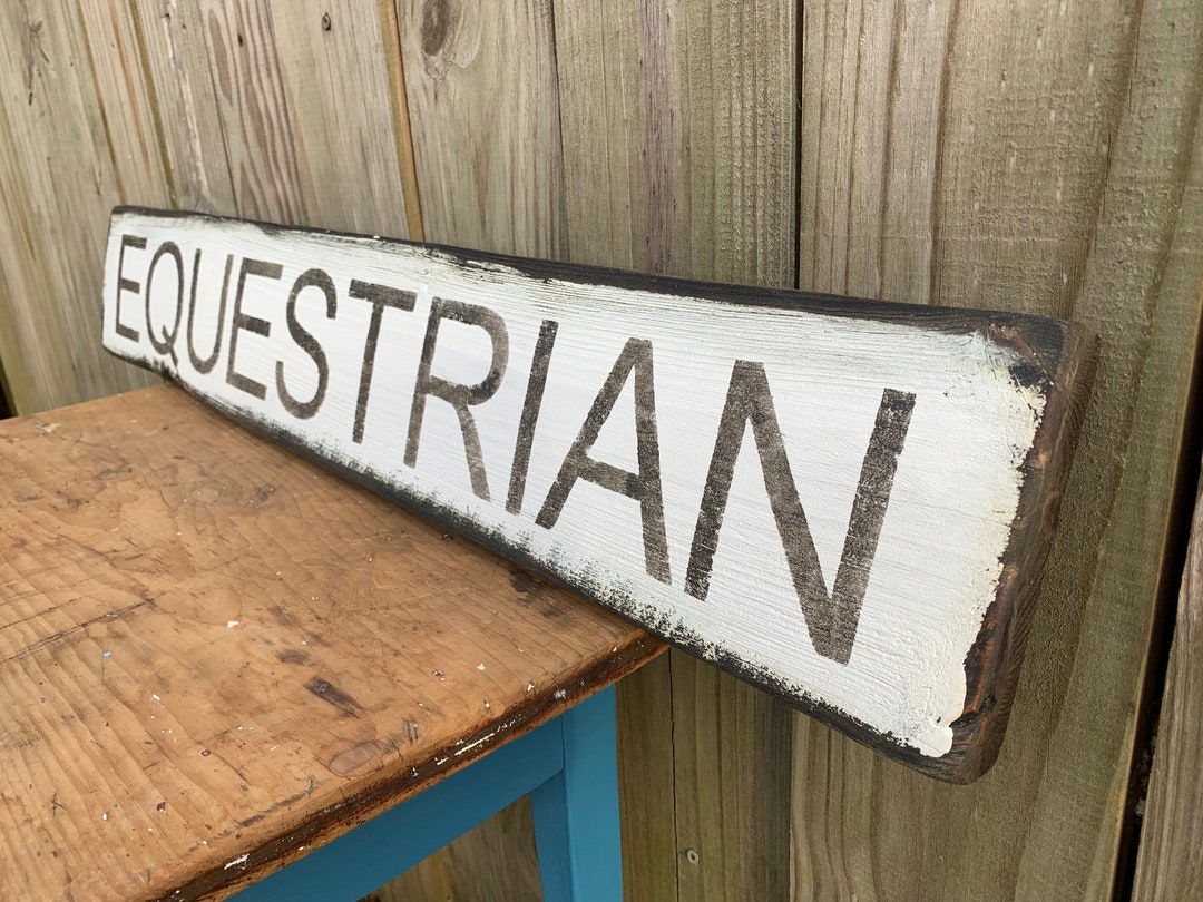 Equestrian Sign, Equestrian Decor, Barn Wood, Horse Sign, Horse Decor ...