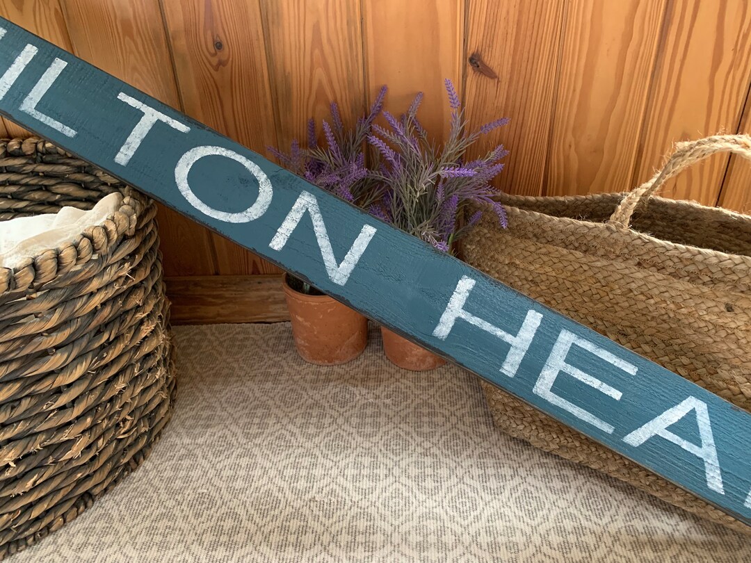 Hilton Head, South Carolina Sign on Rustic Barn Wood - Unique - One of ...