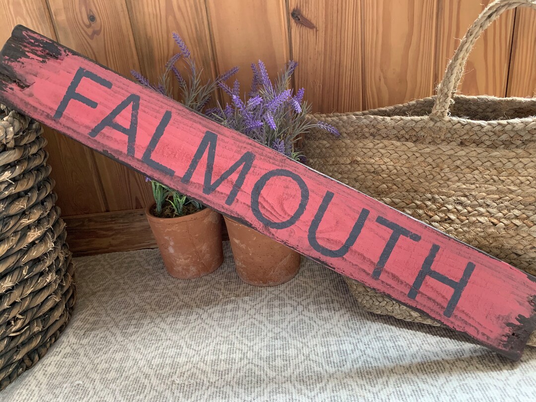 Falmouth, Mass Sign - Cape Cod - Wooden - Unique - One of a Kind ...