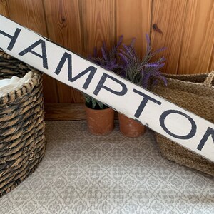 Hamptons, NY Sign - One of a Kind - Unique Barn Wood Hand-painted ...