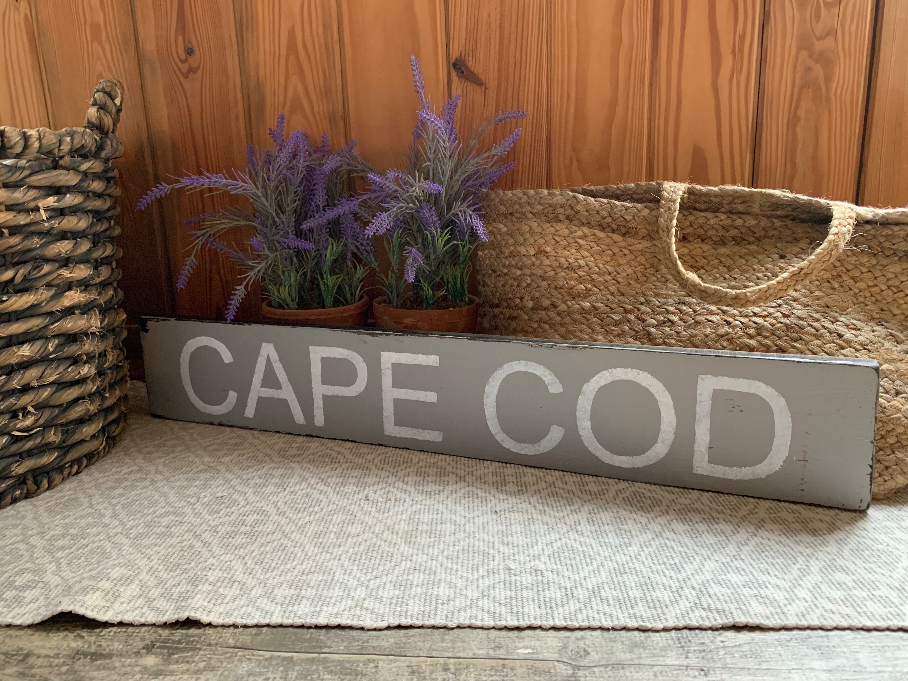 Cape Cod, MA Sign on Barn Wood - Unique - Handmade - Rustic - Beach ...
