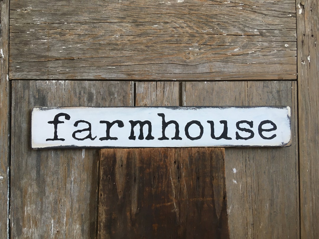 Farmhouse Farm Sign on Barn Wood Unique One of a Kind Farm House Hand ...