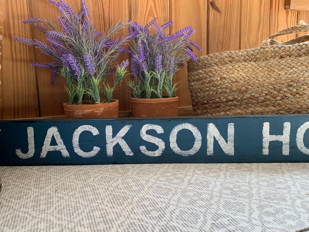 Jackson Hole Wyoming Sign on Barn Wood Handmade 39" X 4" READY 2 SHIP ...