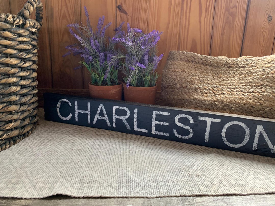 Charleston SC Sign on Rustic Barn Wood - Unique - One of a Kind ...