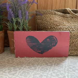 Rustic Heart Sign, Wall Art, Home Decor, Barn Wood, Wood Sign, Wooden ...