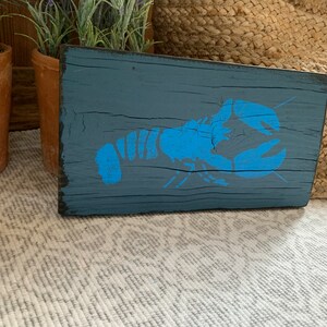 Rustic Lobster Sign, Wall Art, Home Decor, Beach House Decor, Beach ...