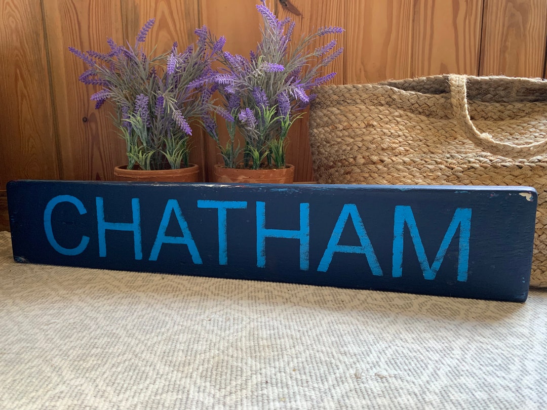 Chatham, Cape Cod, MA Sign on Barn Wood - Unique - Handmade - Rustic ...