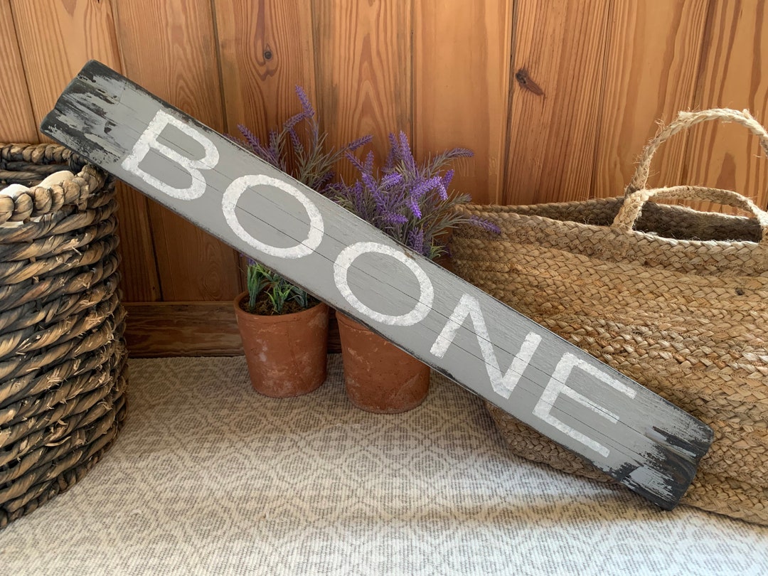 Boone, NC Sign on Barn Wood - Unique - Handmade - Rustic - Beach House ...