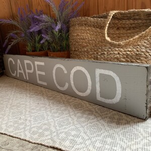 Cape Cod, MA Sign on Barn Wood - Unique - Handmade - Rustic - Beach ...