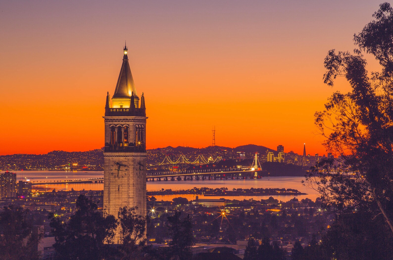UC Berkeley, San Francisco, Bay Area Sunset , Landscape, Cityscape ...