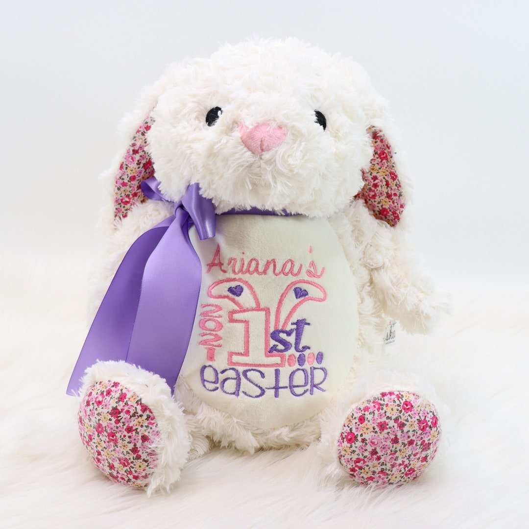 Personalized Stuffed Animal, First Easter Bunny, First Easter Gift ...