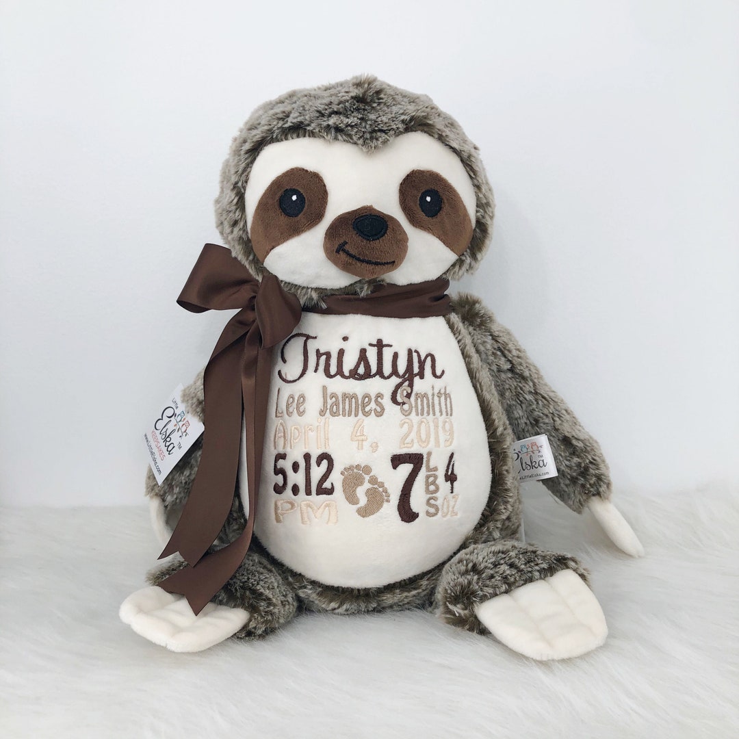 Personalized Stuffed Animal, Personalized Fox, Birth Stat Animal ...