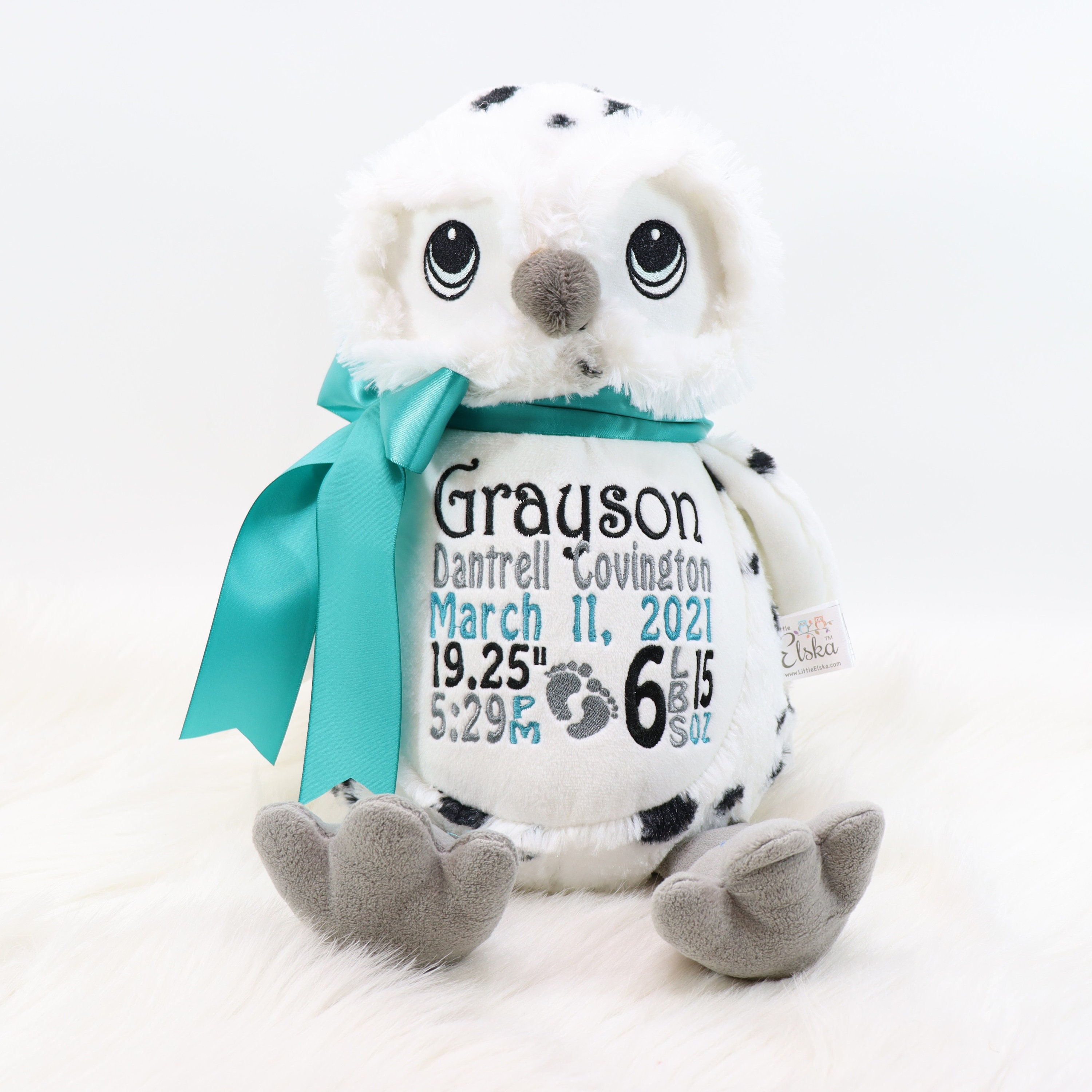 Stuffed Animals & Plushies Toys Personalized Owl New Baby Gift ...