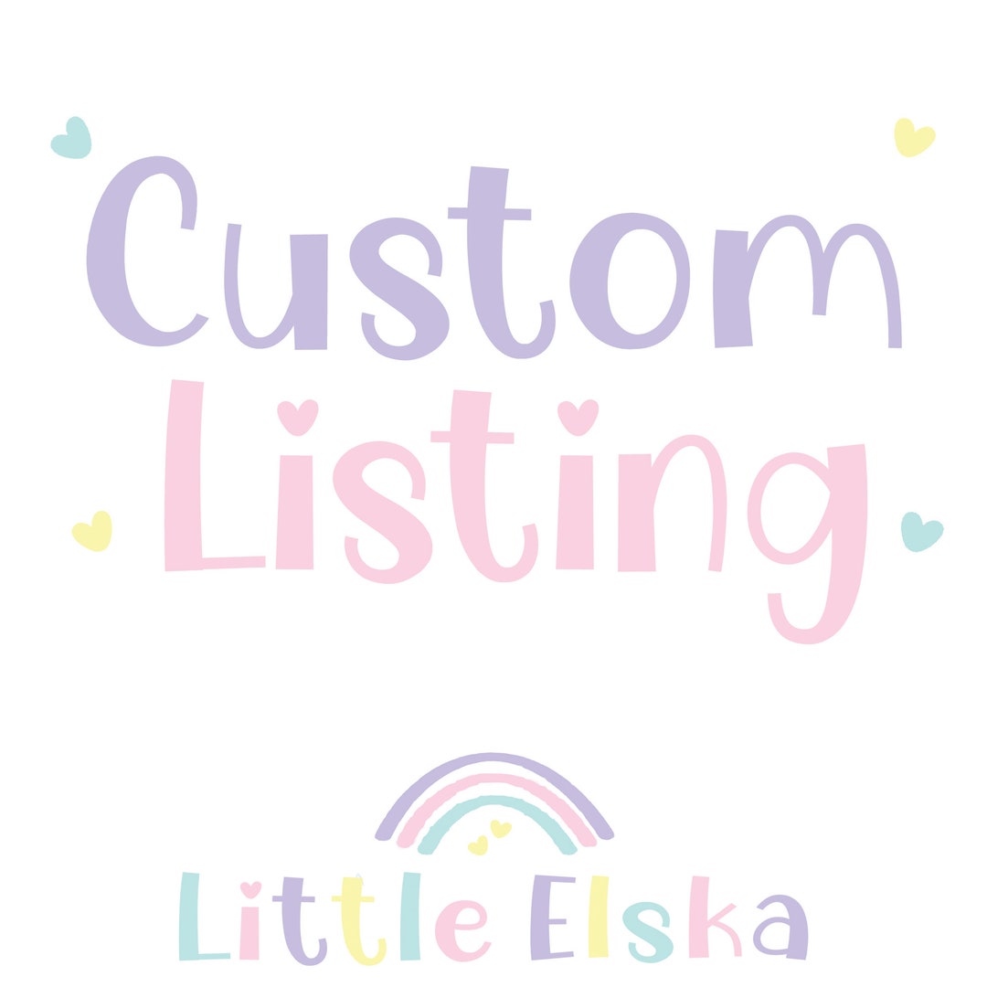 Custom Listing - Etsy