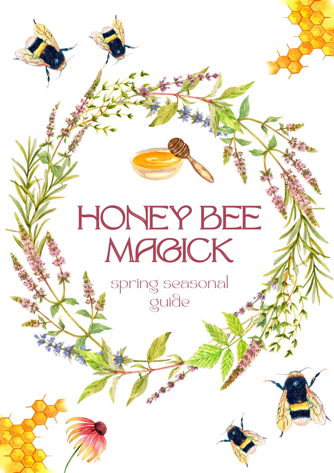 Honey Bee, Folklore, Pagan Wheel of the Year, Beltaine, Witchy Gifts - Etsy