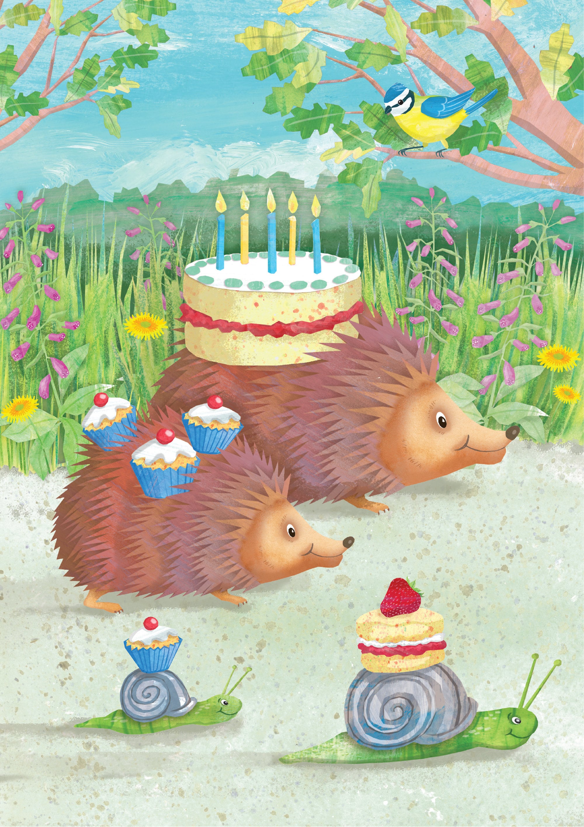 Hedgehog Birthday Greeting Card - Etsy
