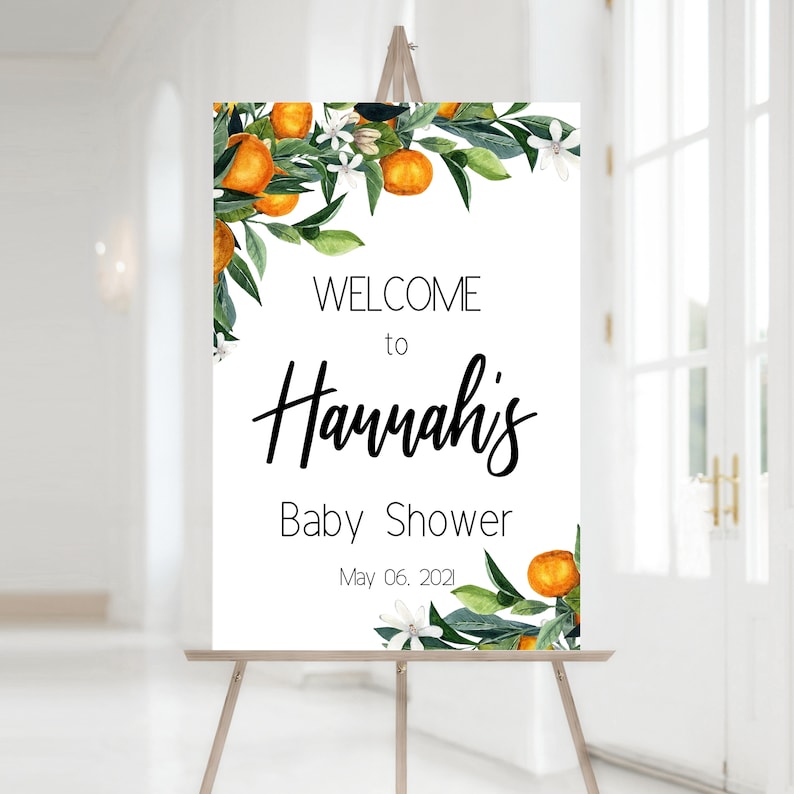 Baby Shower Greeting Sign, DIGITAL DOWNLOAD, Customized Baby Shower ...