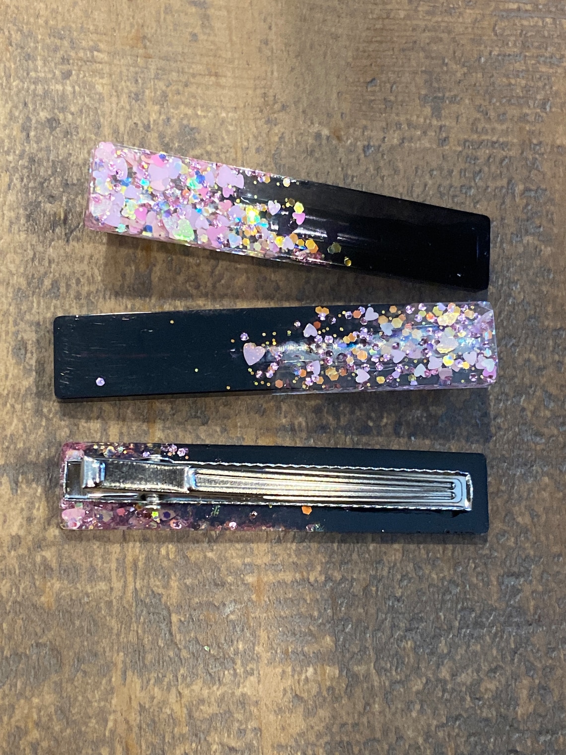 Resin Clips, Glitter Hair Clip, Gifts for Girls, Acrylic Clip, Resin ...