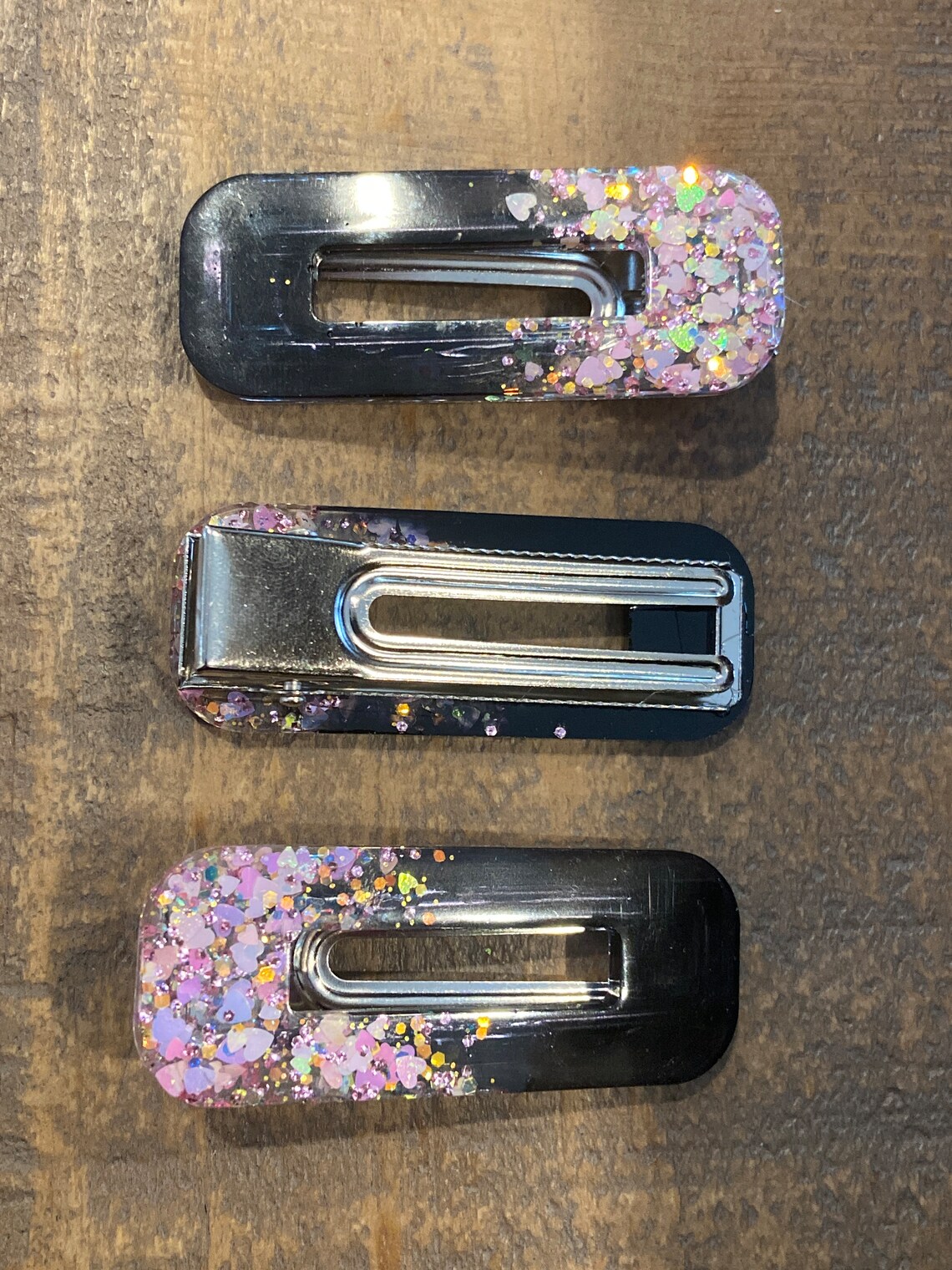 Resin Clips, Glitter Hair Clip, Gifts for Girls, Acrylic Clip, Resin ...